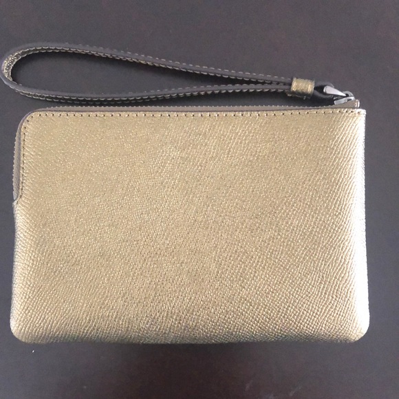 Coach | Bags | Gold Coach Walletwristlet | Poshmark